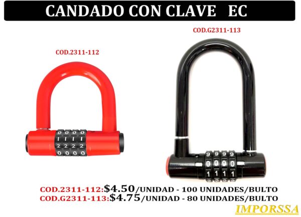 CANDADO CON CLAVE EC - Imporssa